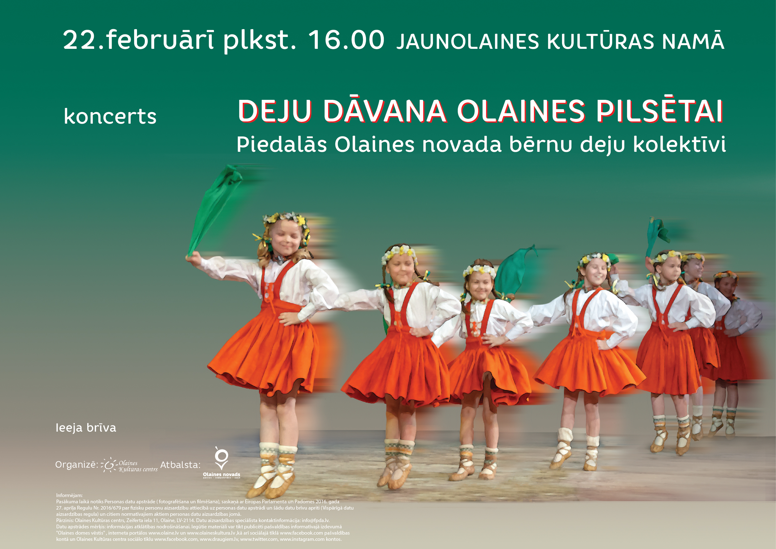 Olaines novada bērnu deju kolektīvu koncerts "Deju dāvana Olaines ...
