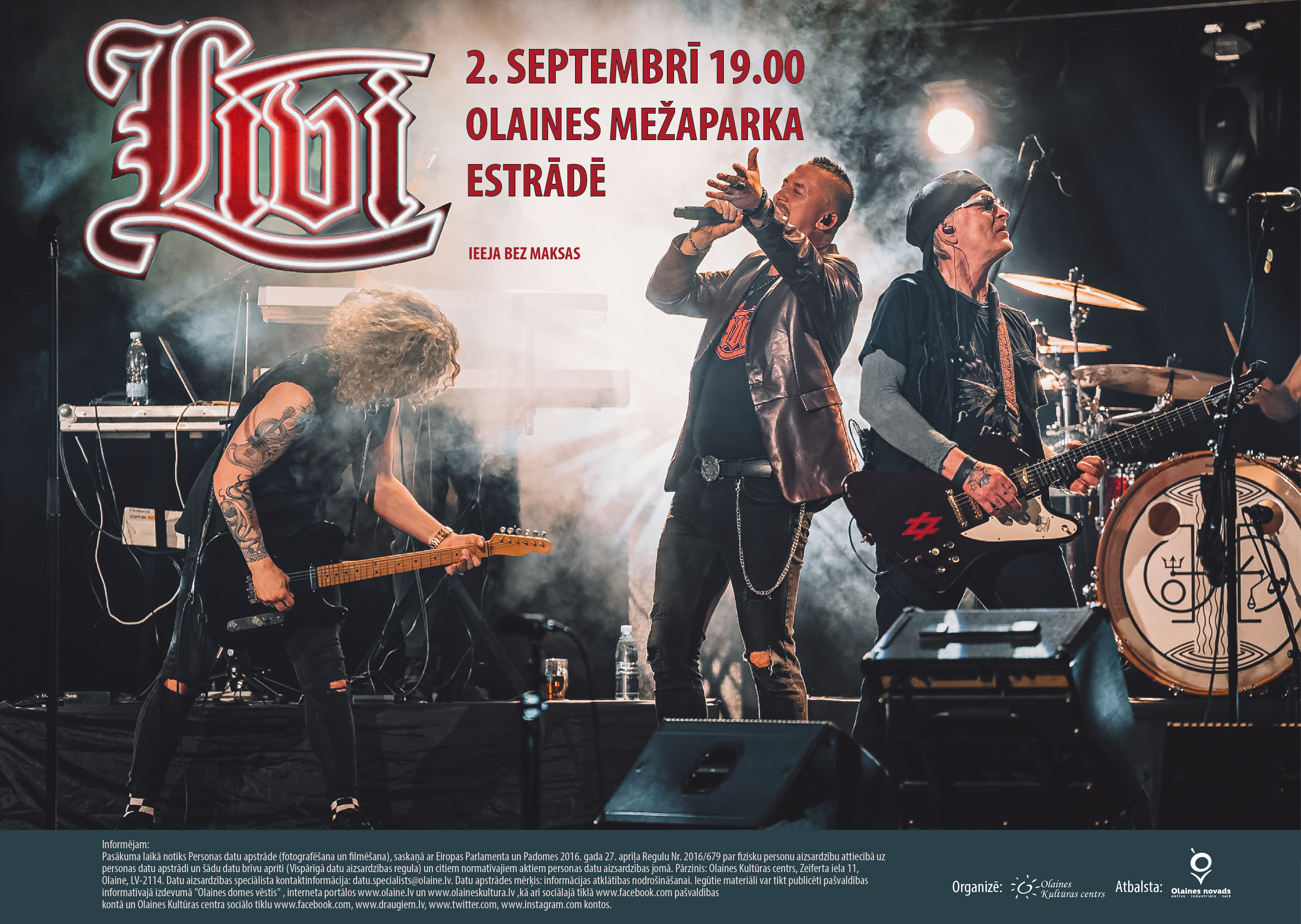 Leģendārā rokgrupa "Līvi" viesosies Olainē! - olaine.lv