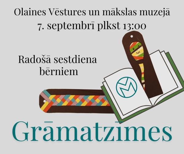 Radošā sestdiena "Grāmatzīmes" - olaine.lv