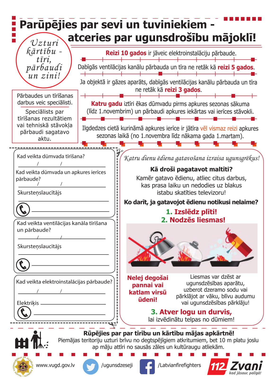Valsts ugunsdzēsības un glābšanas dienests (VUGD) informē! - olaine.lv