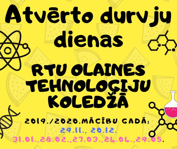 RTU Olaines Tehnoloģiju koledžā Atvērto durvju dienas - olaine.lv