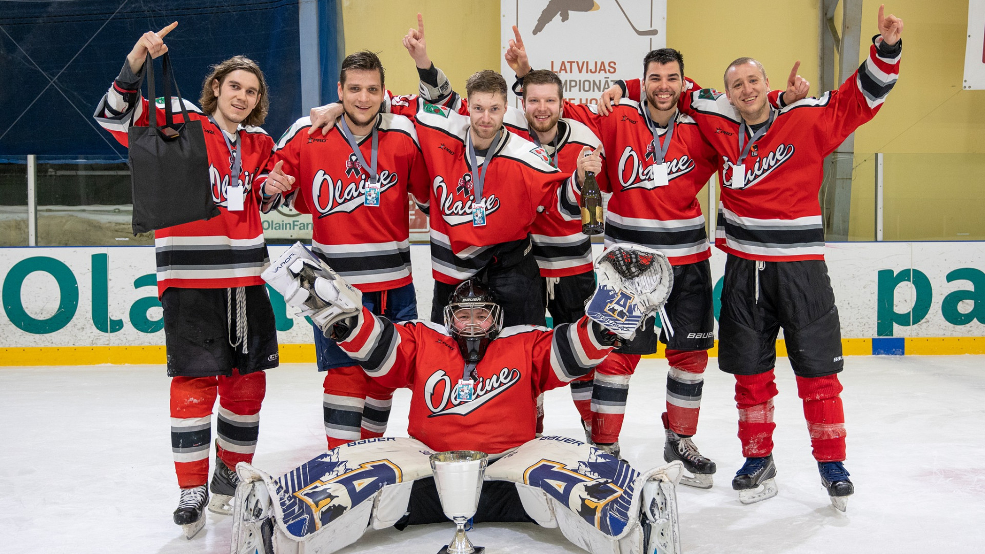 Noslēdzās Olaines Kauss hokejā 2022. un 2023. gada sezona, čempiona ...