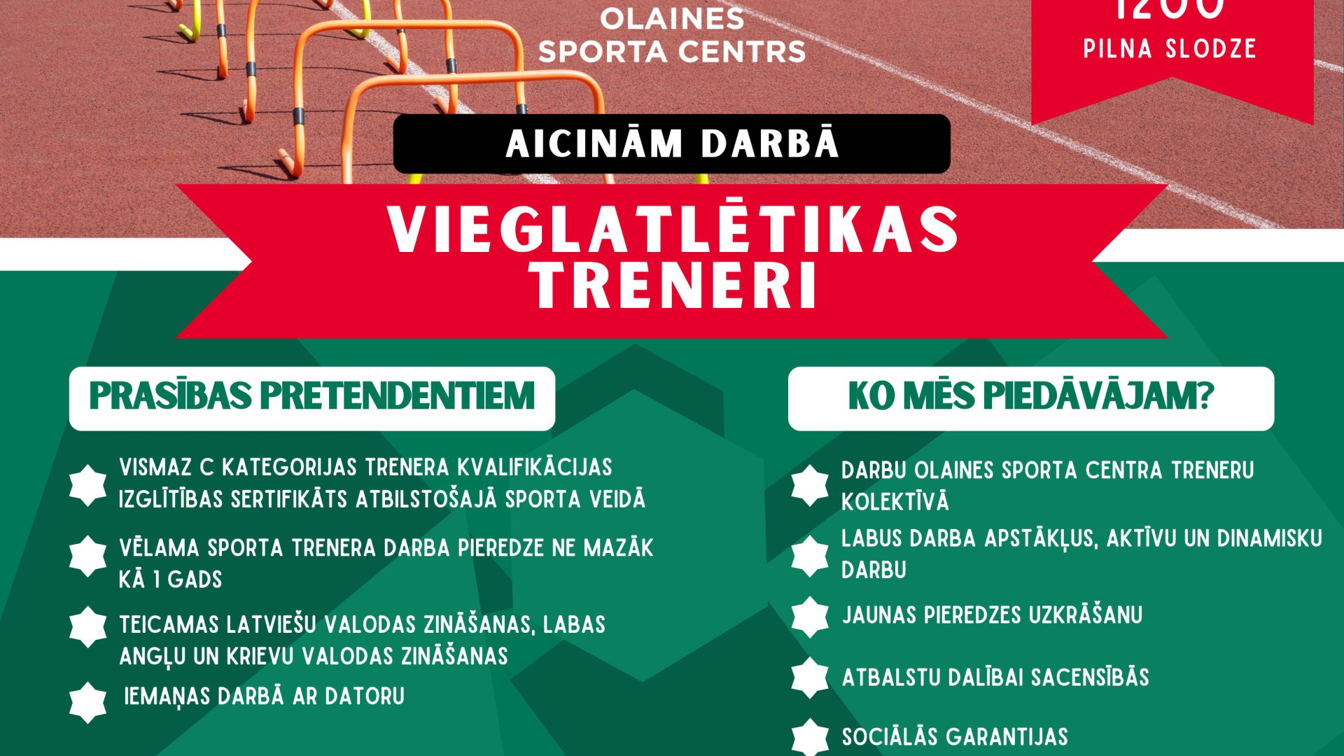 Meklējam vieglatlētikas treneri - olaine.lv Meklējam vieglatlētikas treneri - olaine.lv